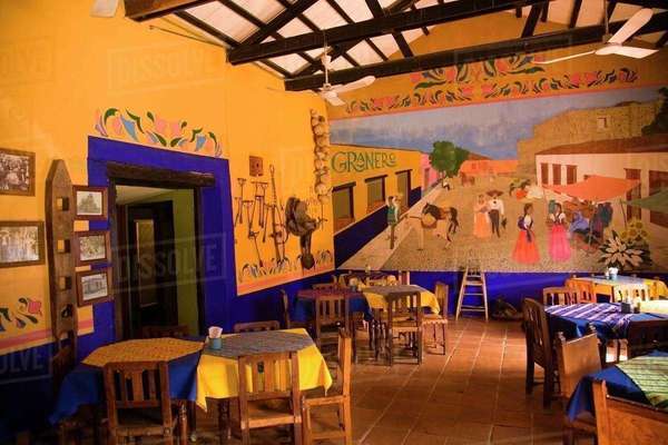 Interior Of Typical Mexican Restaurant - Stock Photo - Dissolve