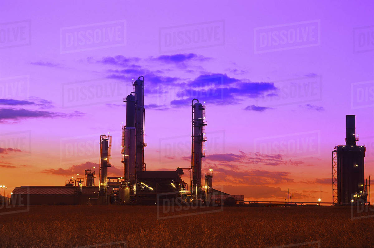Oil Refinery, Alberta, Canada - Royalty-free Stock Photo | Dissolve