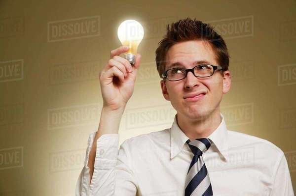 Man With Idea - Royalty-free Stock Photo | Dissolve