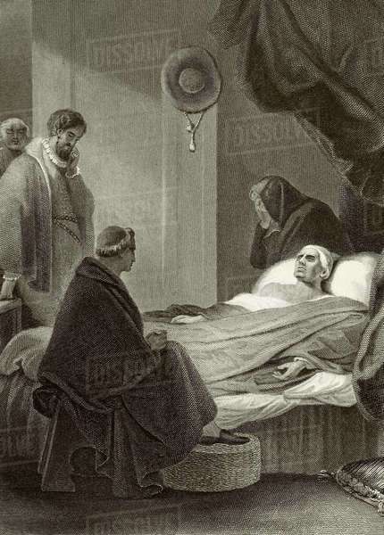 Death Of Thomas Cardinal Wolsey At Leicester Abbey November 29, 1530 ...