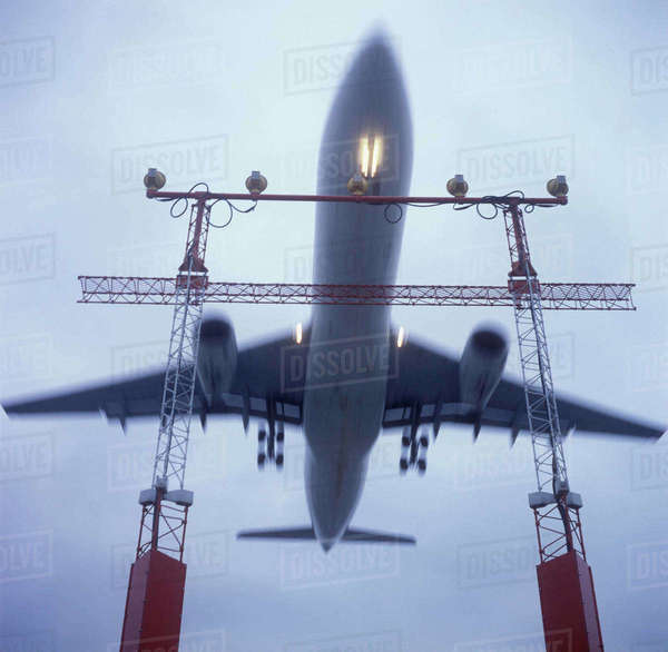 Moving Airplane - Stock Photo - Dissolve