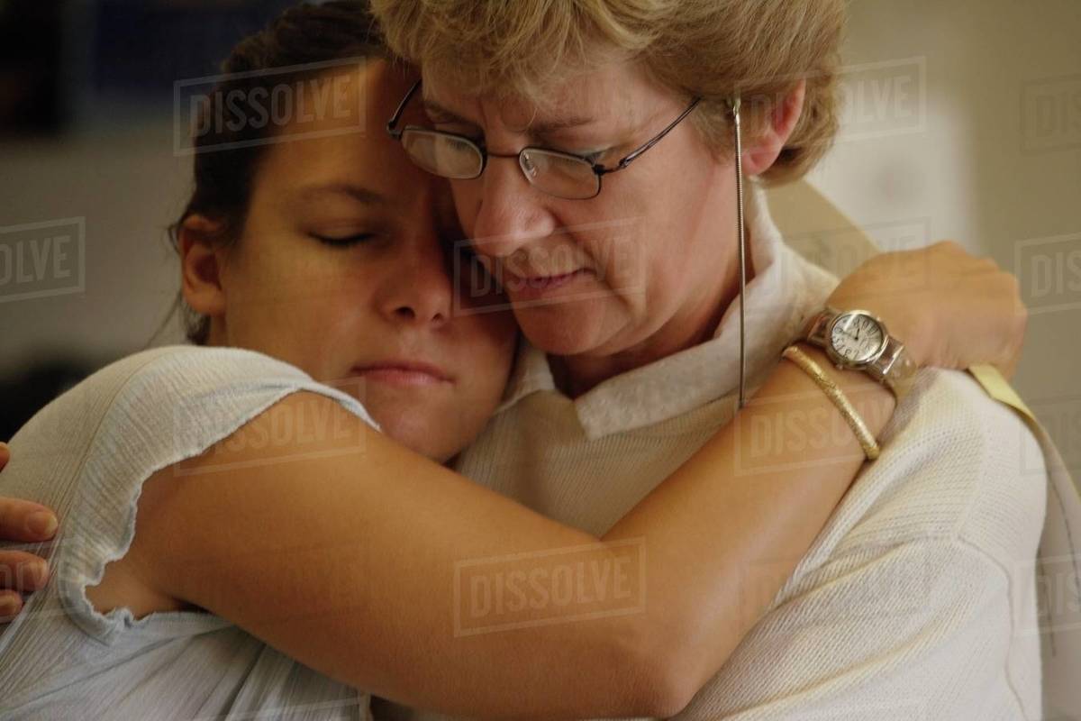 Getting A Hug After Receiving Bad News - Royalty-free Stock Photo ...