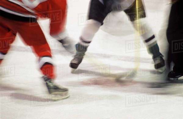Ice Hockey Game - Stock Photo - Dissolve