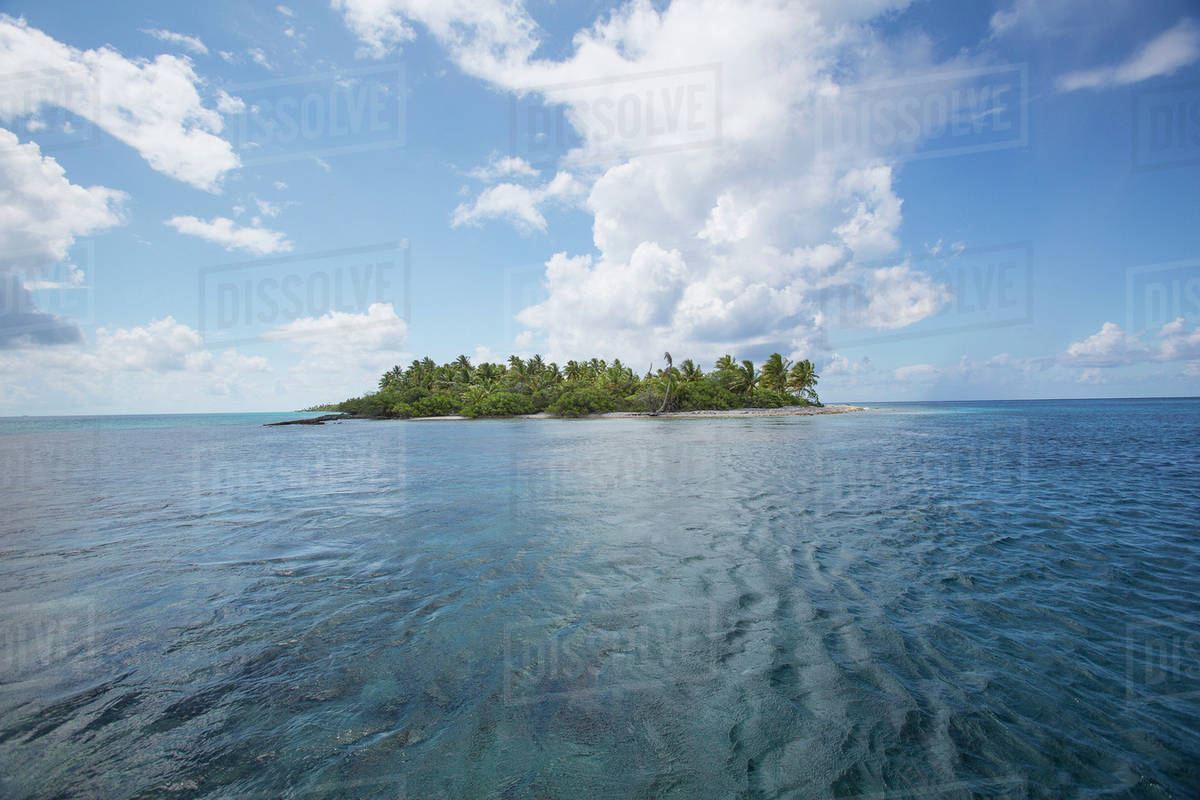 A small atoll; Tahiti - Royalty-free Stock Photo | Dissolve