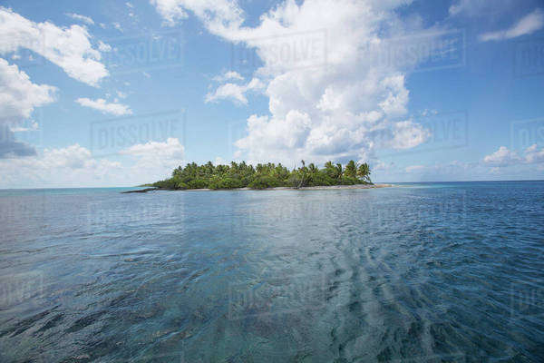 A small atoll; Tahiti - Royalty-free Stock Photo | Dissolve