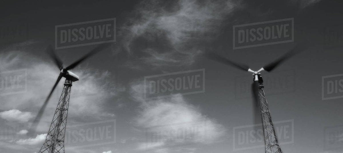 Modern Windmills - Stock Photo - Dissolve