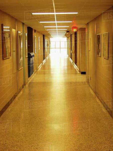 A School Hallway - Stock Photo - Dissolve