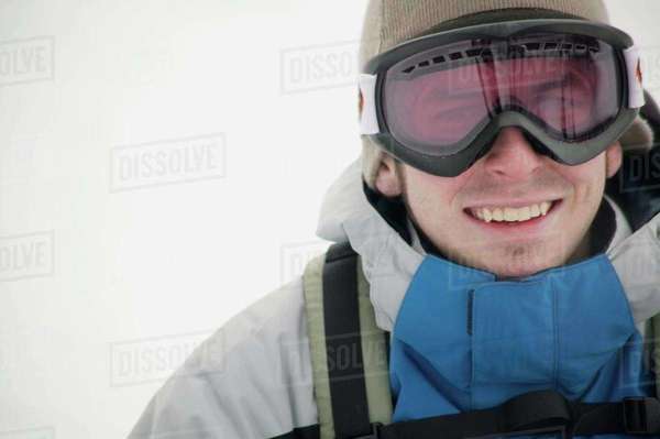 Man With Goggles - Stock Photo - Dissolve