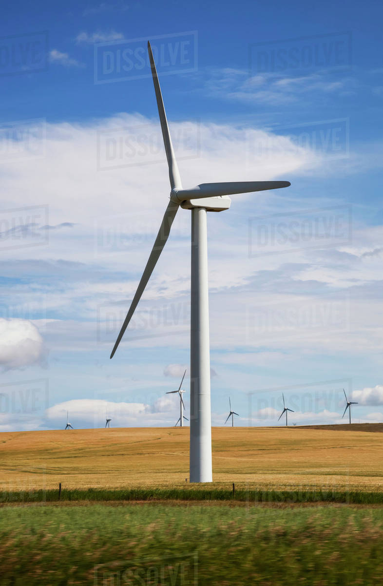 Wind turbine, Southern Alberta; Alberta, Canada - Royalty-free Stock ...
