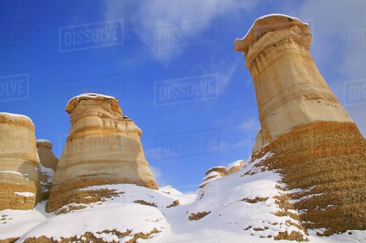 Hoodoos In Winter - Royalty-free Stock Photo | Dissolve