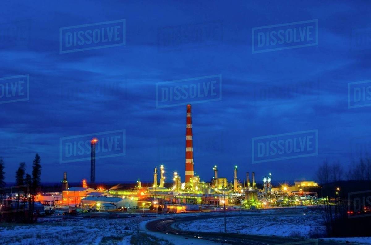 Oil Refinery, Alberta, Canada - Royalty-free Stock Photo | Dissolve