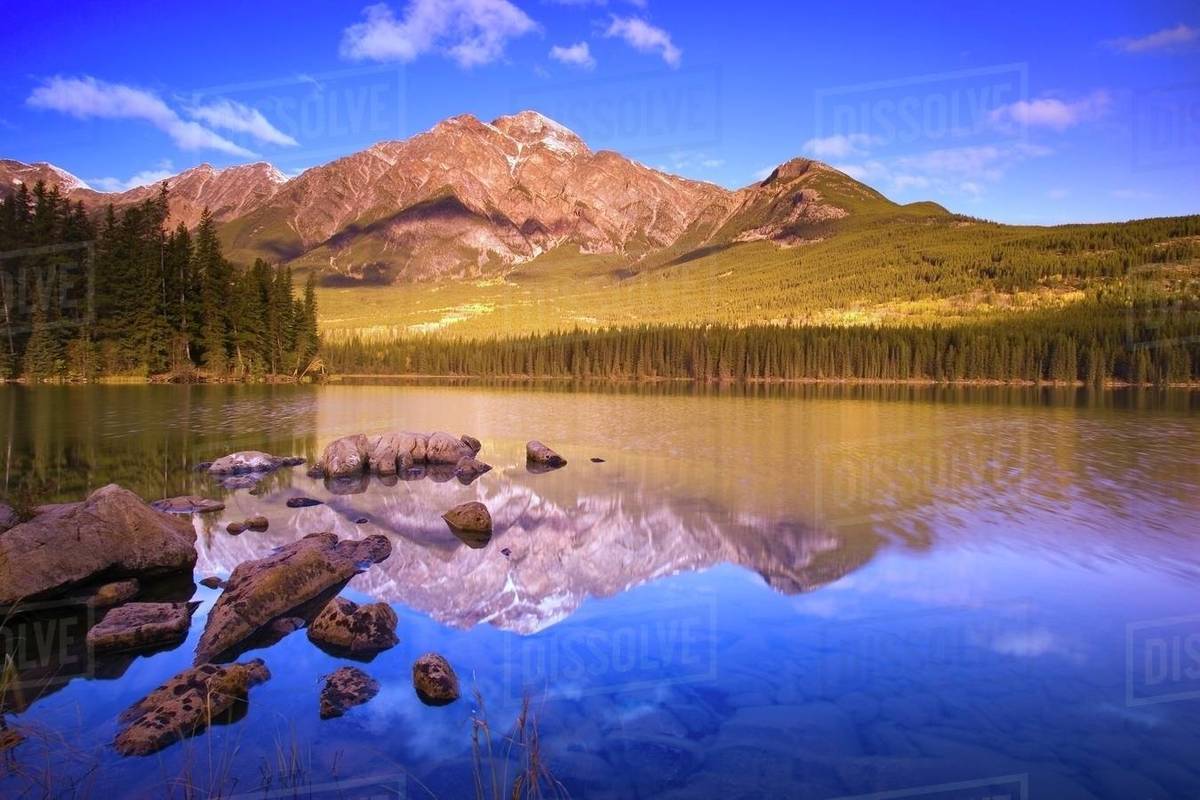 Pyramid Lake, Jasper National Park - Royalty-free Stock Photo | Dissolve