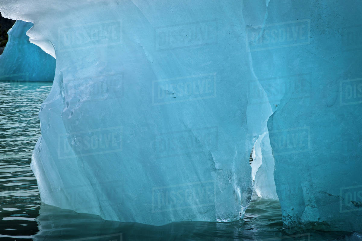 Close Up Of An Iceberg From Mcbride Glacier In Muir Inlet, Glacier Bay ...