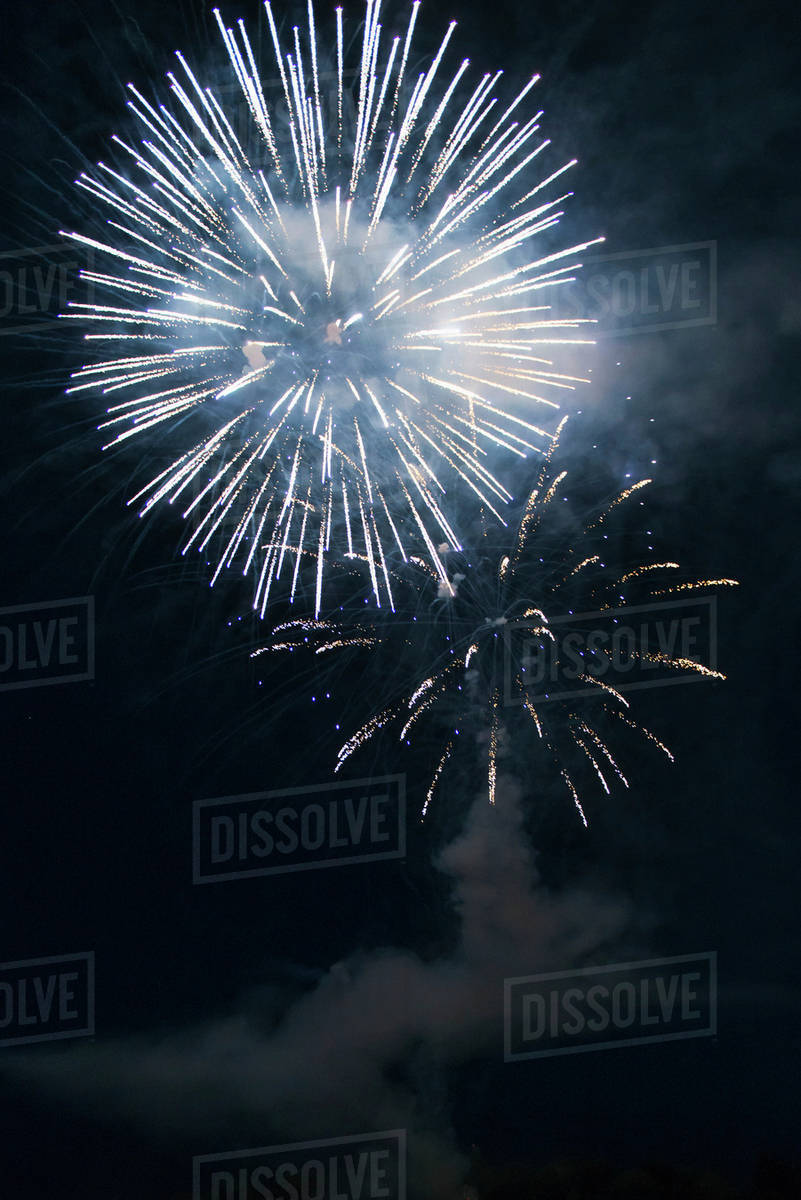 Fireworks display; Kenora, Ontario, Canada - Royalty-free Stock Photo ...