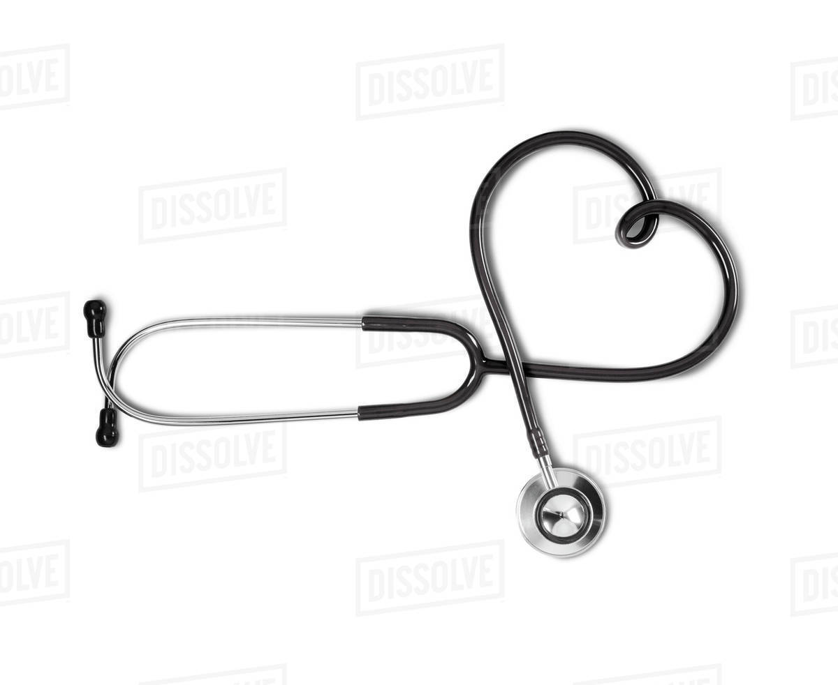 A stethoscope in the shape of a heart - Royalty-free Stock Photo | Dissolve