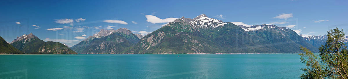 Panorama Of Chilkoot Inlet As Seen From Across Portage Cove With The ...