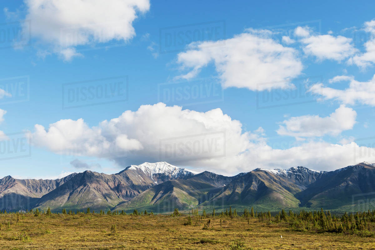 Broad Pass From George Parks Highway, Alaska Range, Interior Alaska In ...