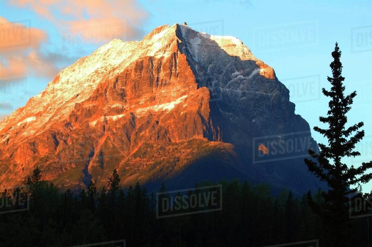 Rugged Mountain, Jasper, Alberta, Canada - Royalty-free Stock Photo ...