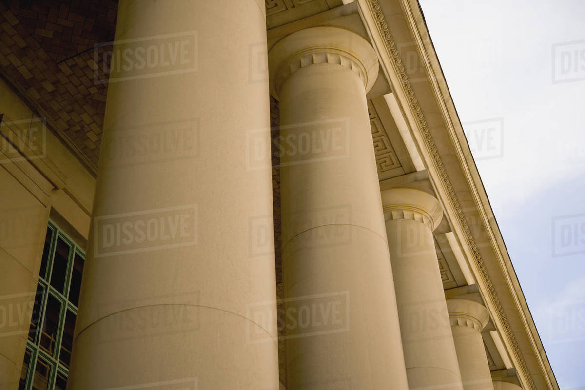 Columned Building - Royalty-free Stock Photo | Dissolve
