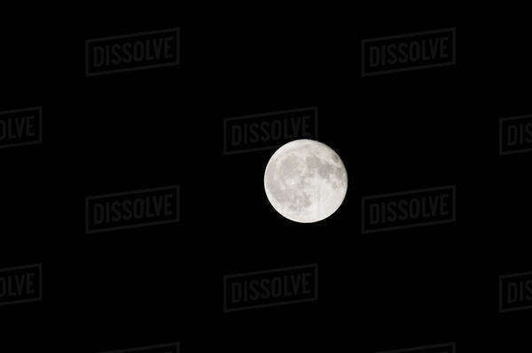 Full moon;Santa barbara california united states of america - Royalty ...