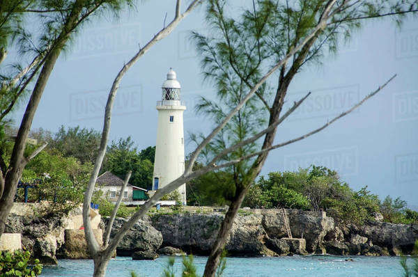 Negril Lighthouse; Negril, Jamaica - Royalty-free Stock Photo | Dissolve