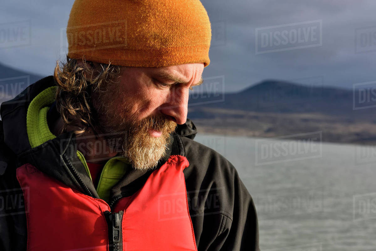 Portrait of chief boatman and reliable expedition member. Photograph ...
