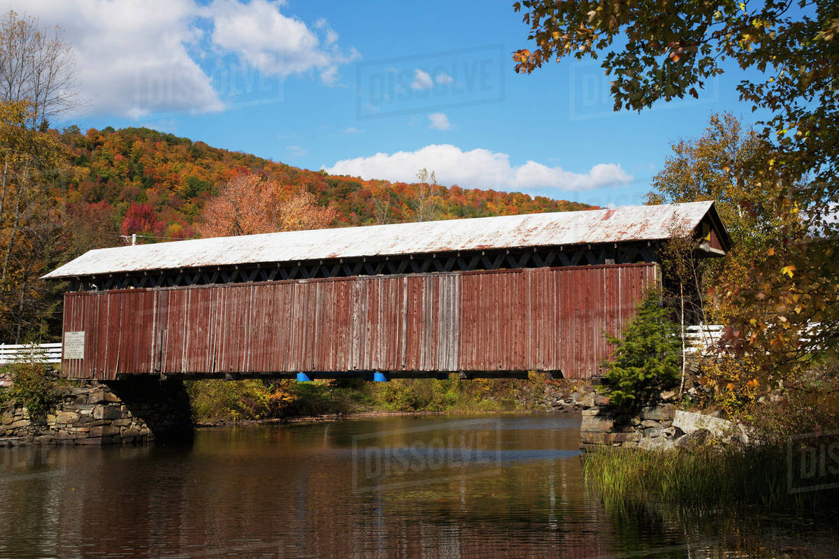 The Narrows covered bridge, circa 1881; Fitch Bay, Quebec, Canada ...