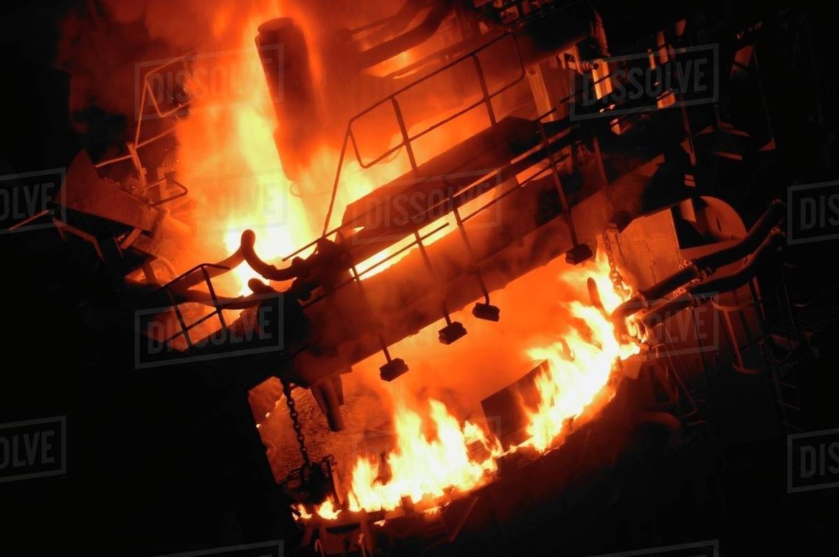 Molten Steel Factory - Royalty-free Stock Photo | Dissolve