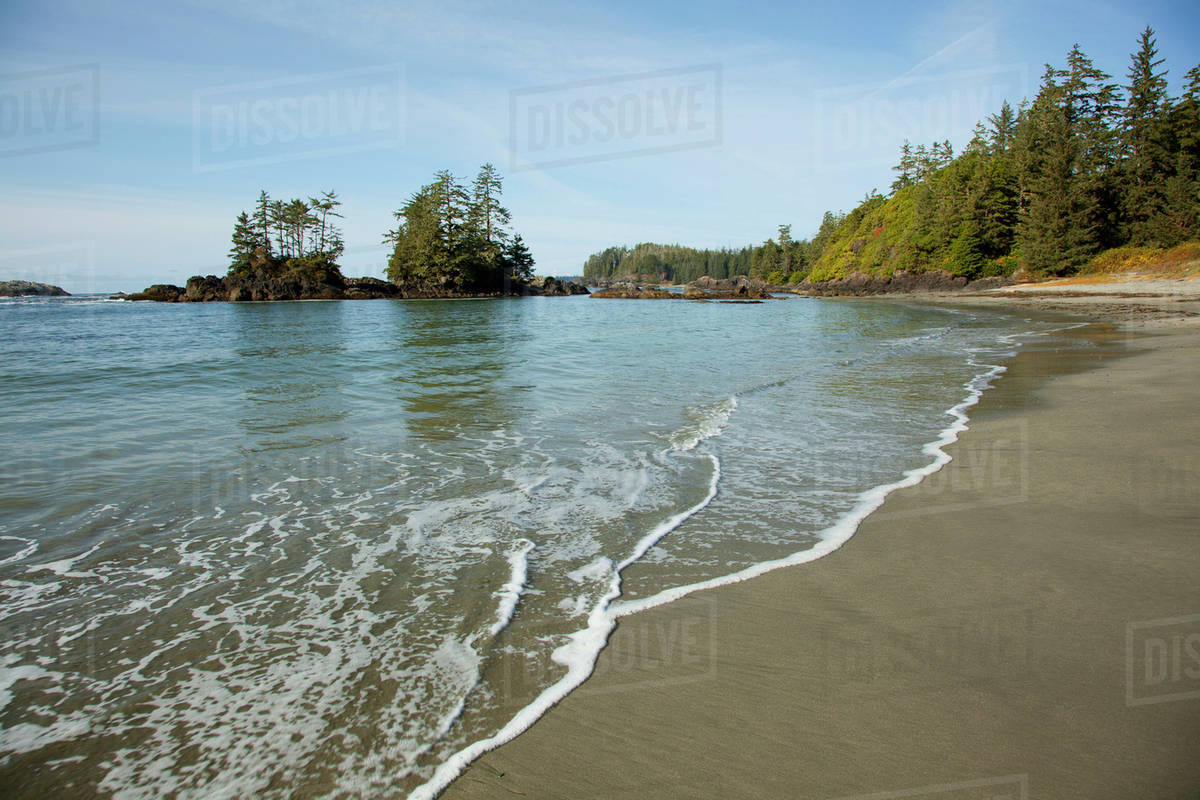 Beautiful Ucluth Beach At Wya Point Near Ucluelet On Vancouver Island ...