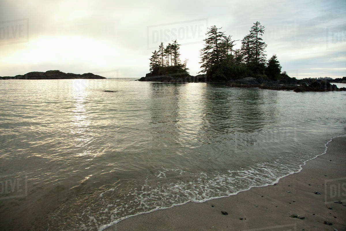Ucluth Beach In The Wya Point Campground Near Ucluelet On Vancouver ...