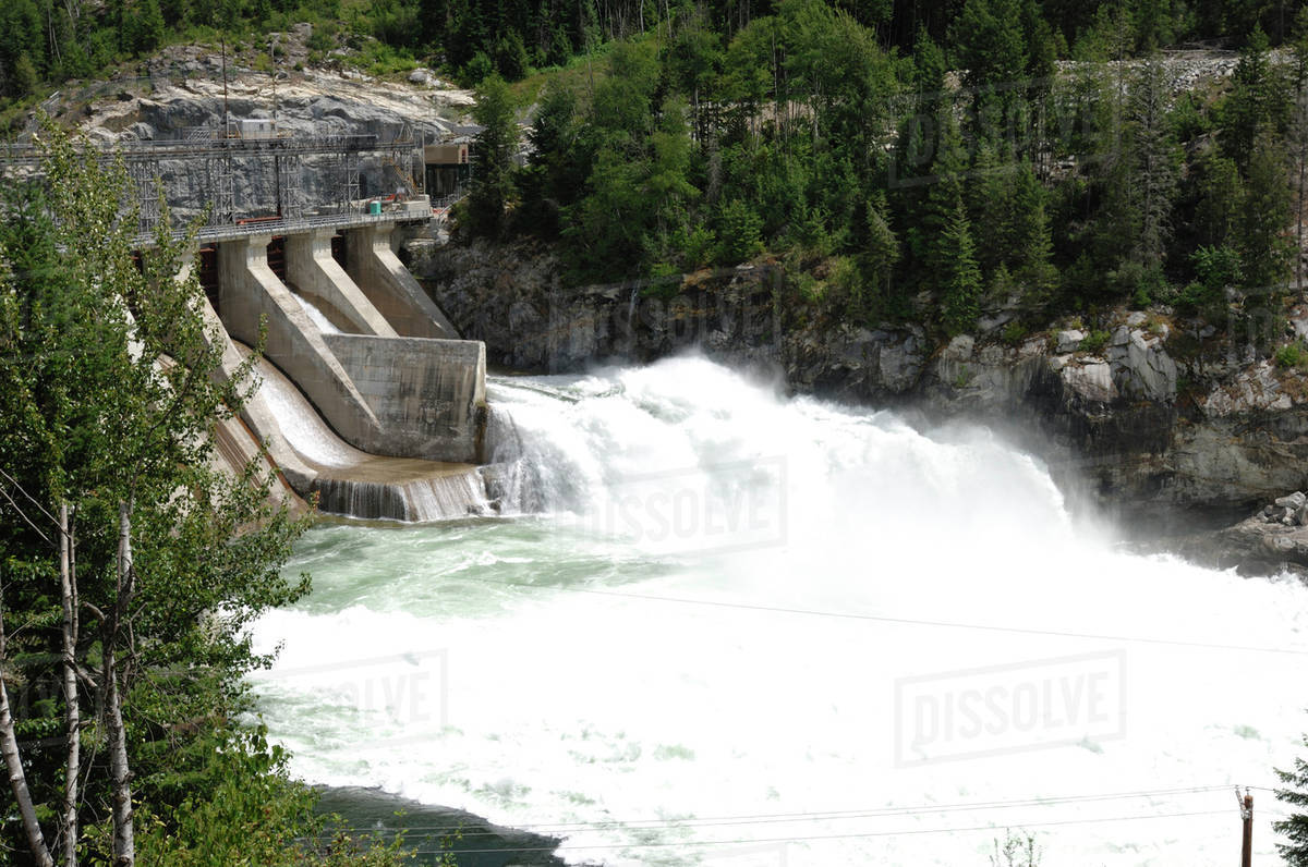 Power Plant Waterfall, Vancouver Island, B.C. - Royalty-free Stock ...