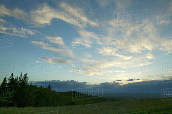 Sunset At Cypress Hills Interprovincial Park, Saskatchewan, Canada ...