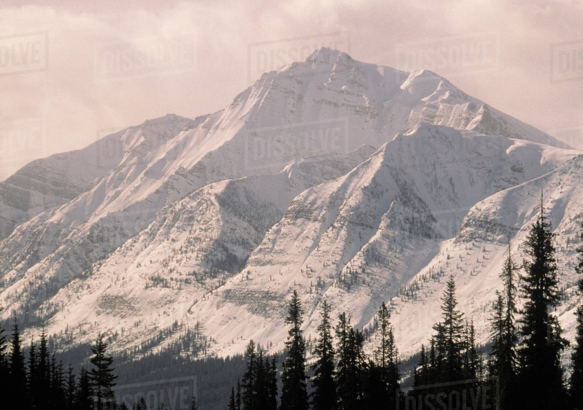 Cascade Mountain, Banff National Park, Alberta, Canada - Stock Photo ...