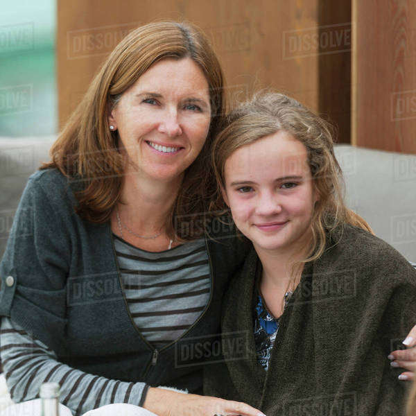 Portrait Of A Mother And Daughter; St. Petersburg, Russia - Royalty ...