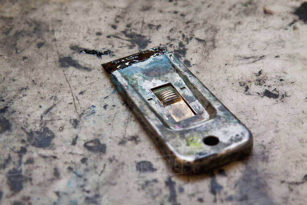 Metal Scraper Used In Print Making Studio; Edmonton, Alberta, Canada ...