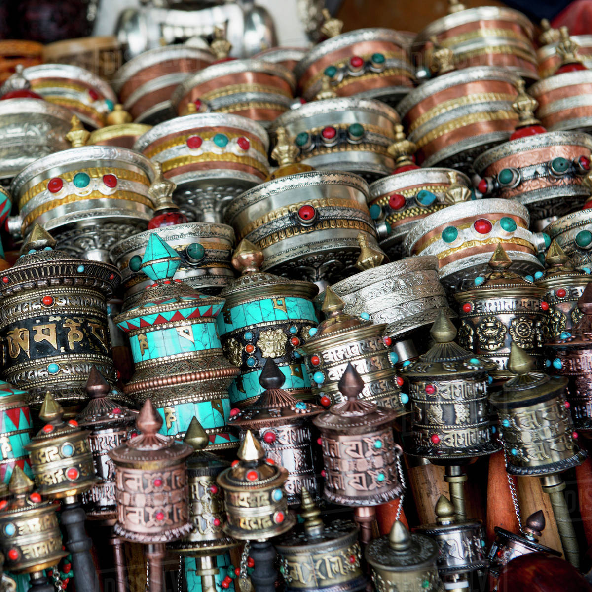 Ornate and colourful traditional chinese items;Lhasa xizang china ...