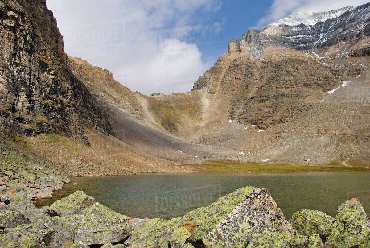Sentinel Pass And Mount Temple; Alberta, Canada - Royalty-free Stock ...