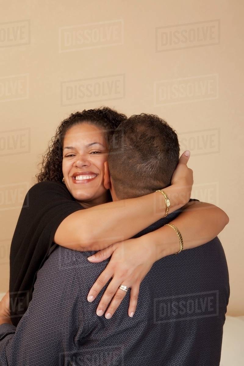 Wife Hugging Her Husband - Royalty-free Stock Photo | Dissolve