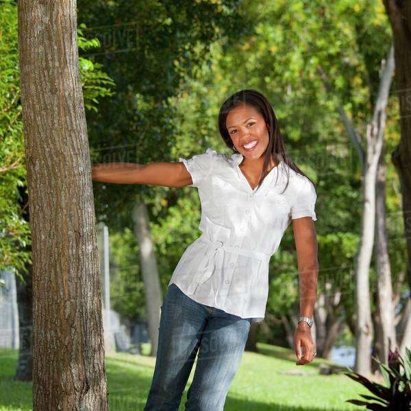 Fort Lauderdale, Florida, United States Of America; A Woman In A Park ...