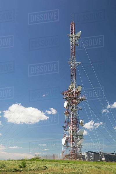 Telecommunications Tower; Alberta, Canada - Royalty-free Stock Photo ...