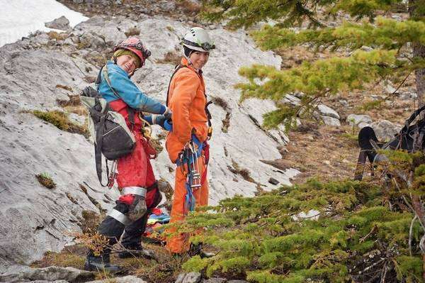 Preparing For A Caving Adventure; Fernie, British Columbia, Canada ...