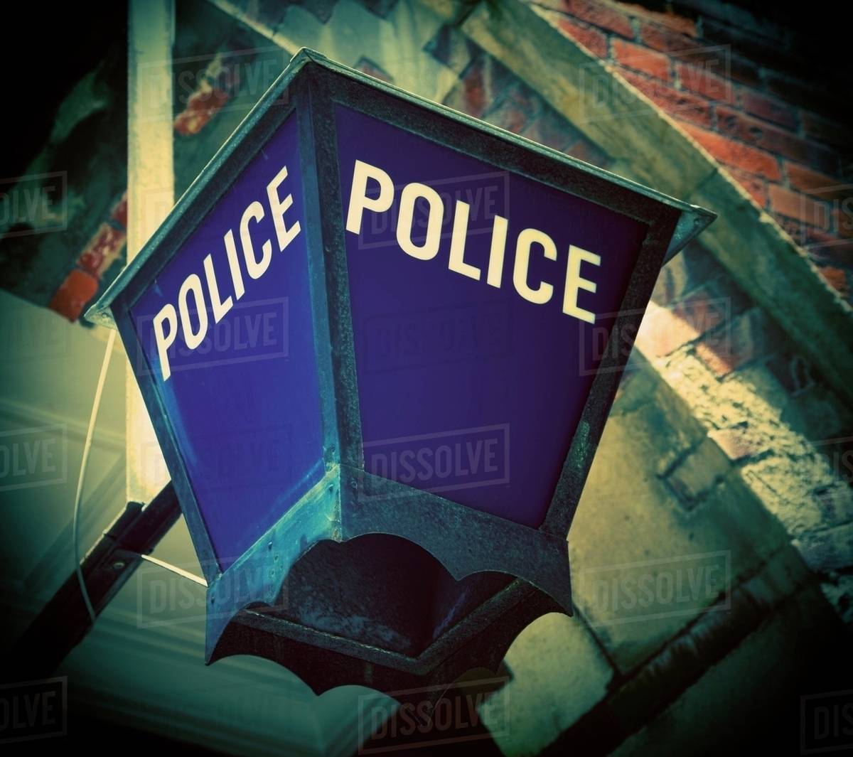 Police Sign Outside Police Station - Royalty-free Stock Photo | Dissolve
