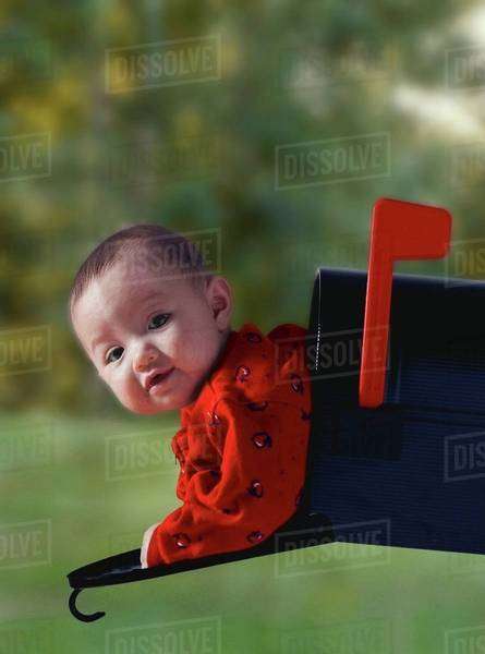 Baby In Mailbox - Royalty-free Stock Photo | Dissolve