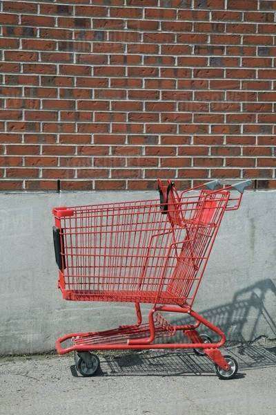 Red Shopping Cart - Stock Photo - Dissolve