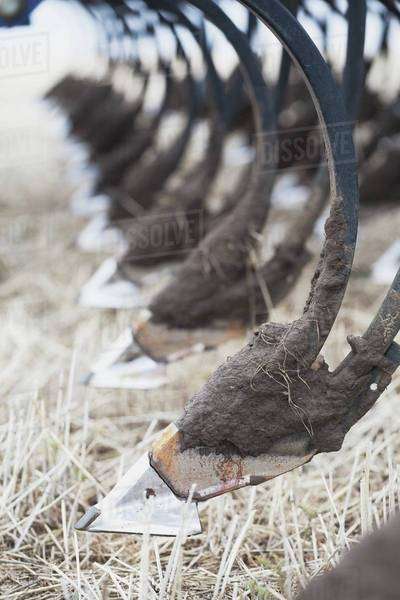 Close Up Of Plowing Blades - Stock Photo - Dissolve