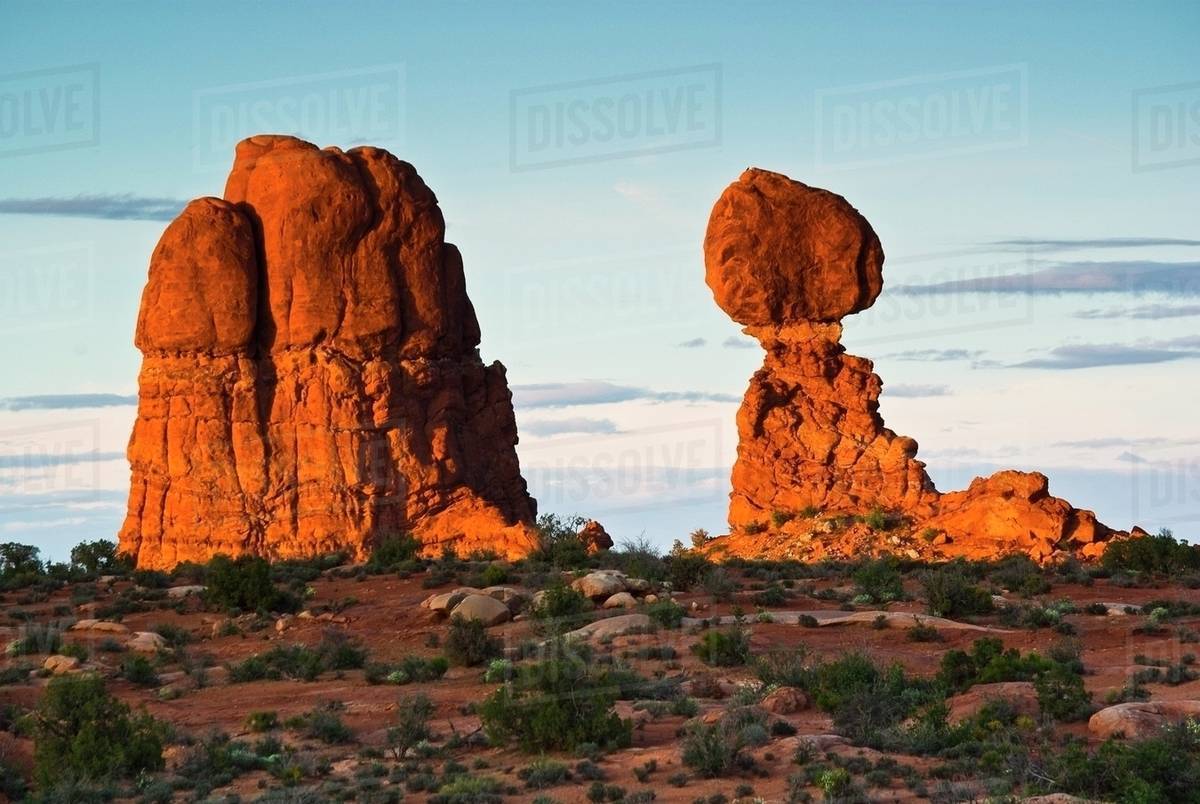 Rock Formations, Moab, Utah, Usa - Royalty-free Stock Photo | Dissolve