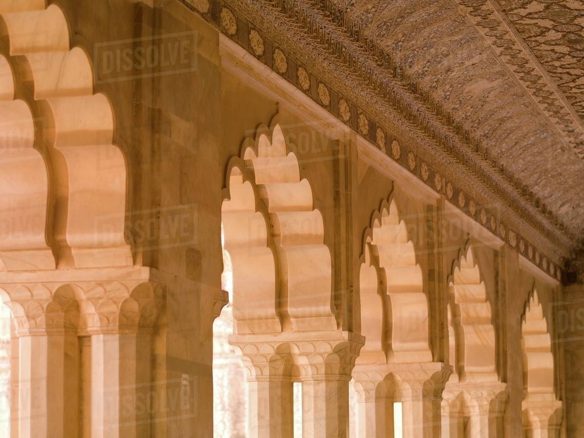 Arches In Amber Fort, Jaipur, India - Royalty-free Stock Photo | Dissolve