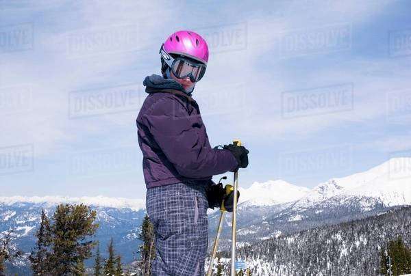 Girl Skier - Royalty-free Stock Photo | Dissolve