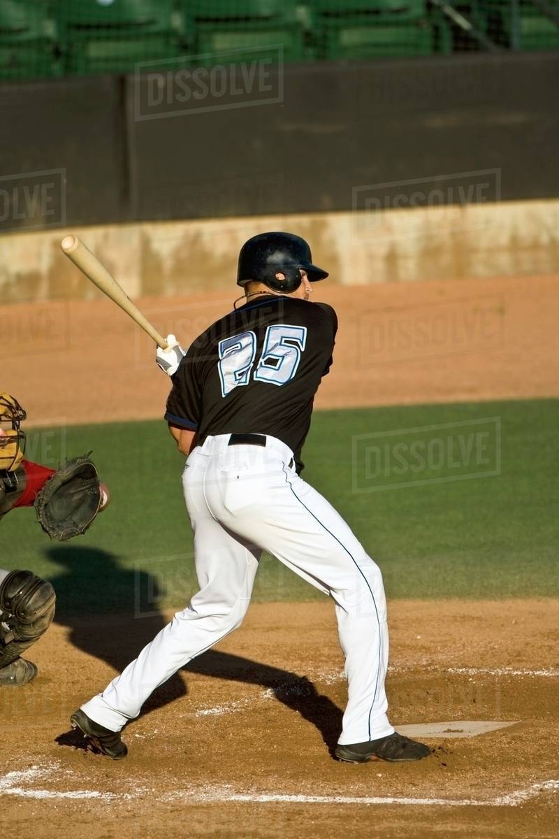 Baseball Player At Bat - Royalty-free Stock Photo | Dissolve