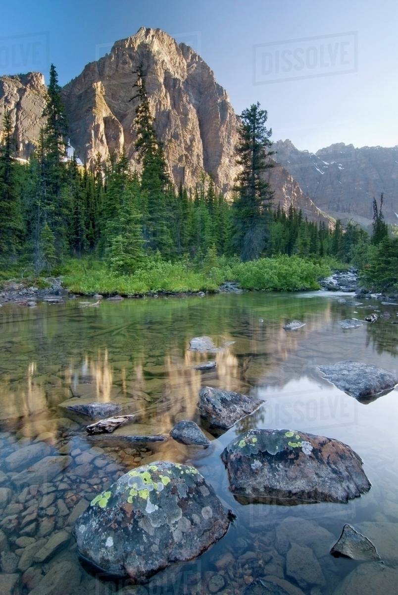 Taylor Lake, Banff National Park, Banff, Alberta - Royalty-free Stock ...